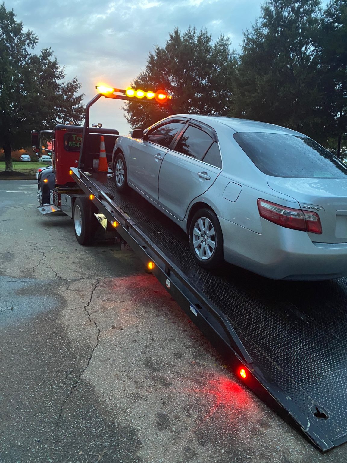 Towed Toyota Camry from Simpsonville SC Walmart to Spartanburg SC