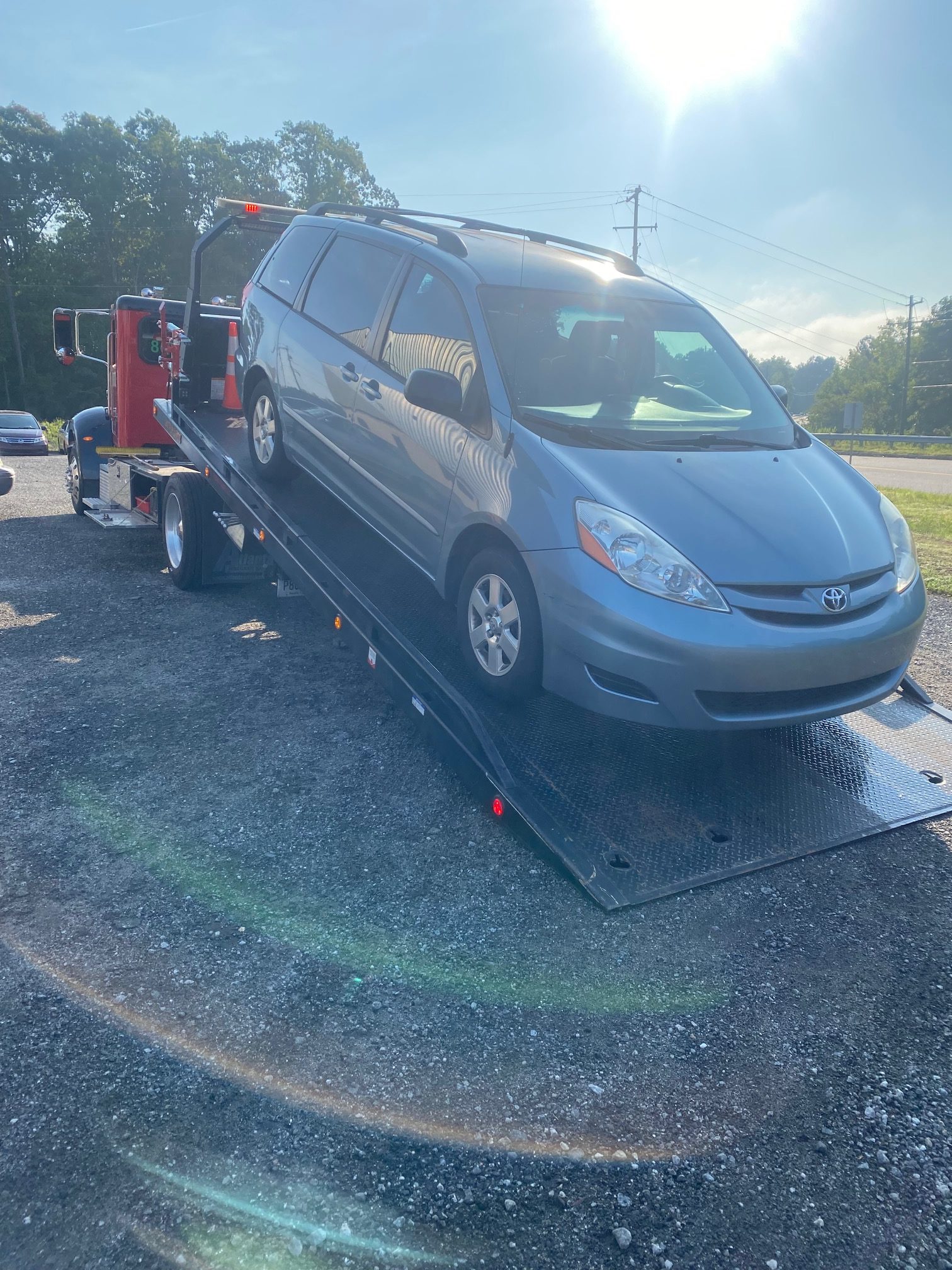 Mini Van Leaking Gas